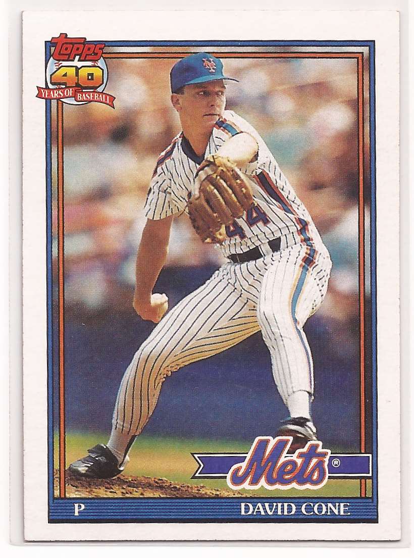 1991 Topps David Cone #680 on Kronozio