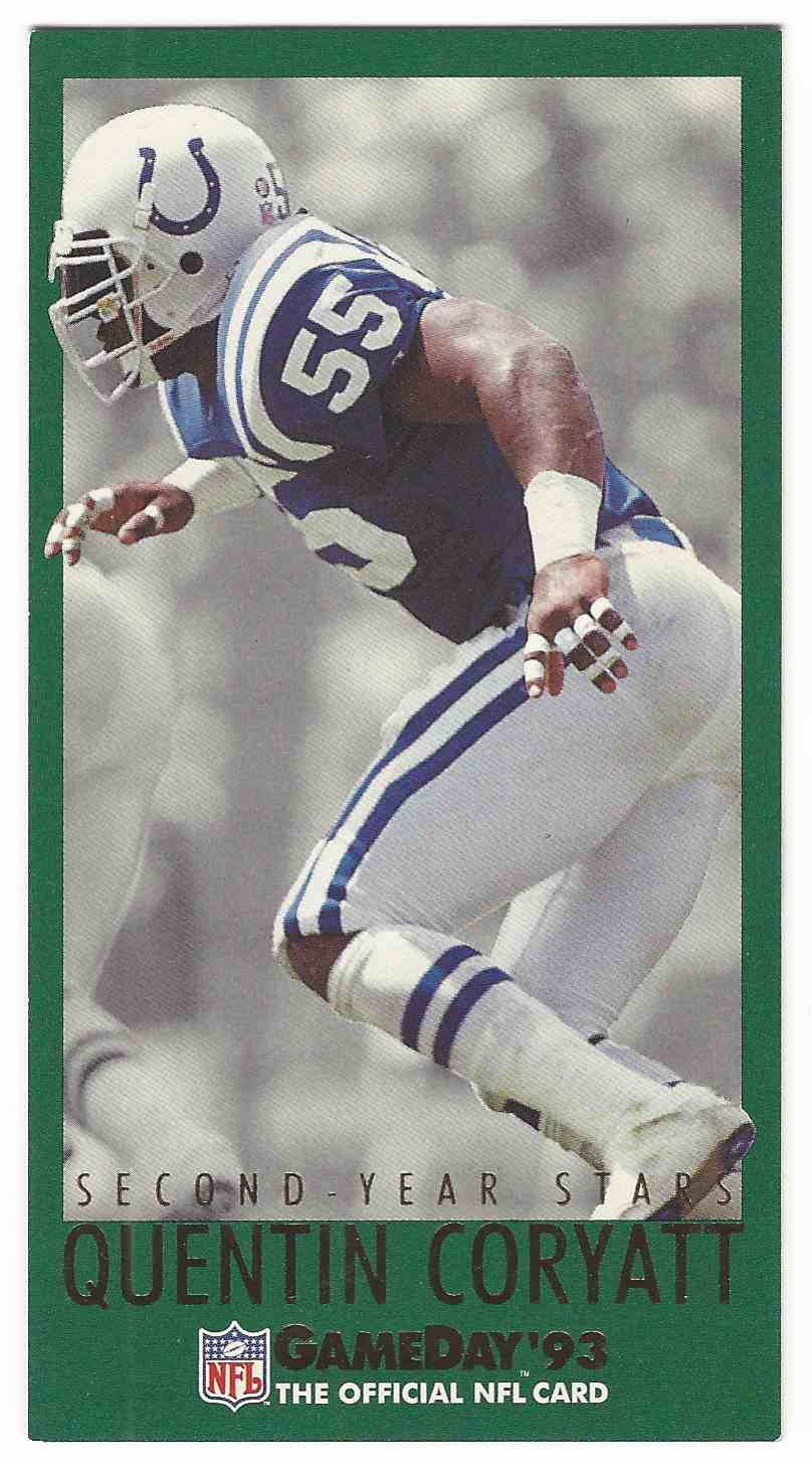 1993 Fleer GameDay Second Year Stars Quentin Coryatt #12 on Kronozio