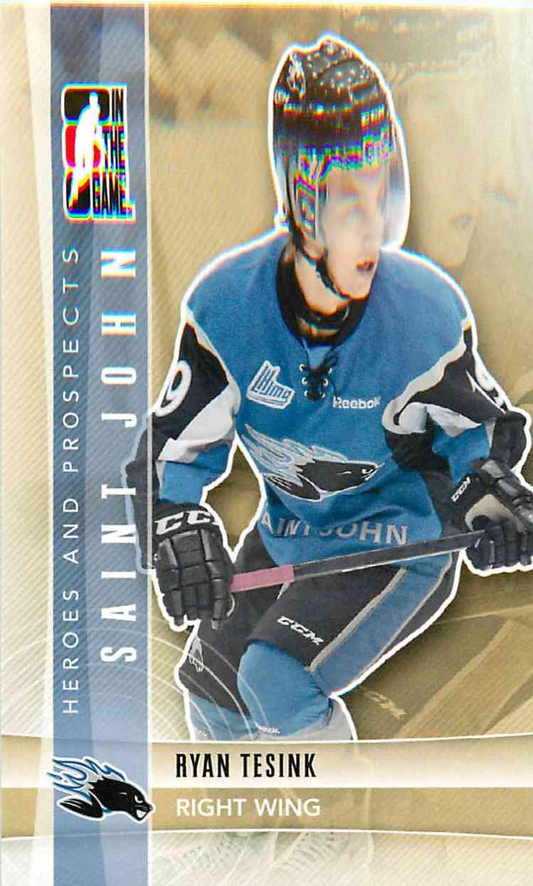 2011-12 In The Game Heroes And Prospects Ryan Tesink #59 on Kronozio