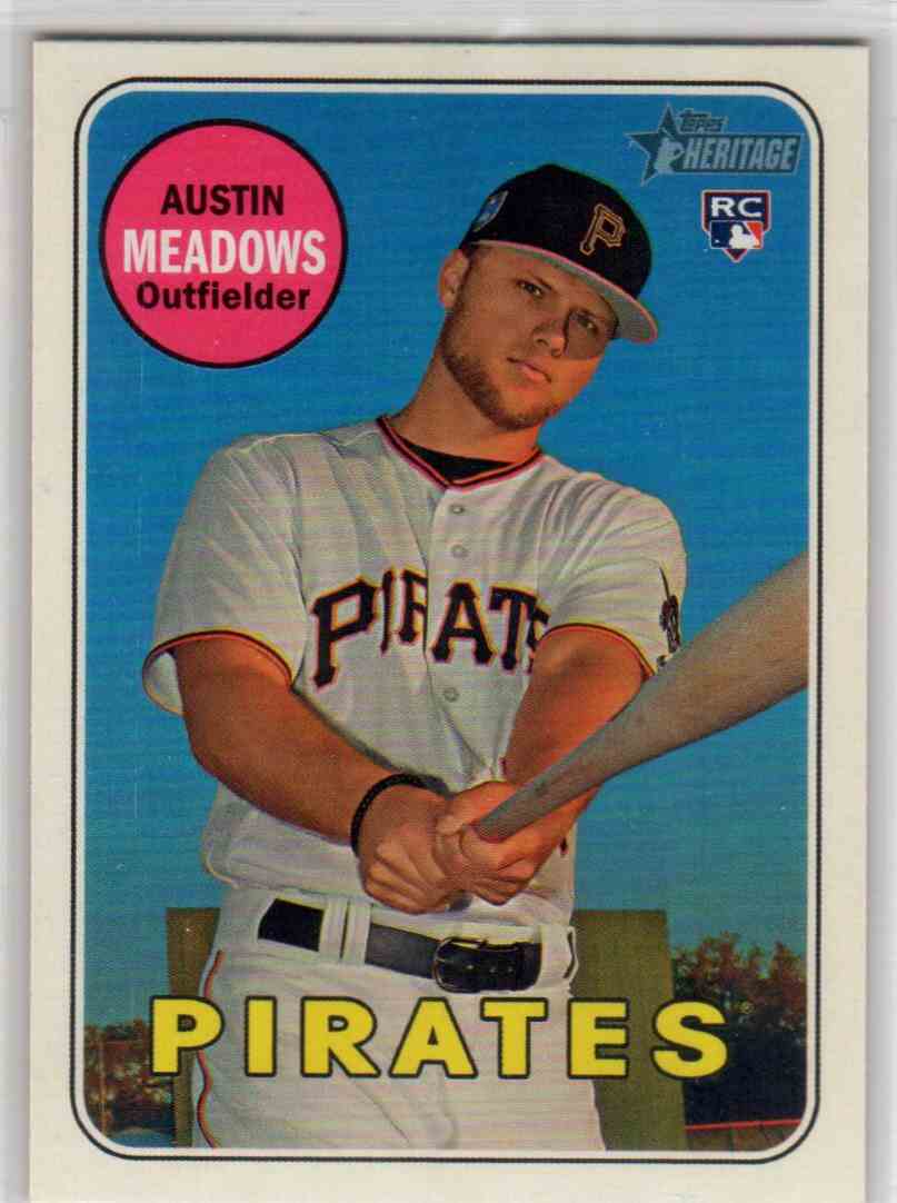 2018 Topps Heritage Austin Meadows #568 on Kronozio