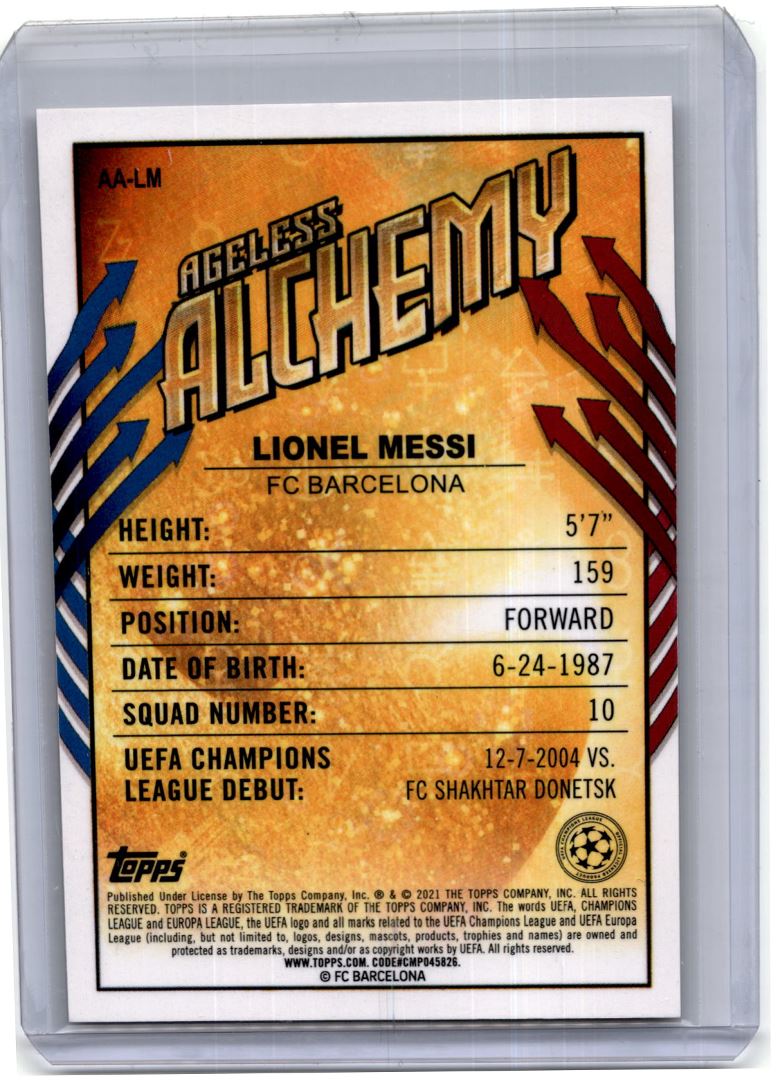 2021 Merlin Ageless Alchemy Refractor Lionel Messi #AA-LM on Kronozio