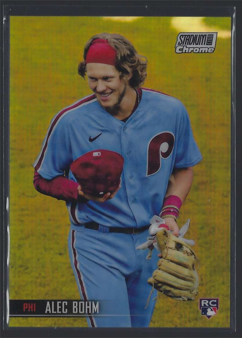 2021 Stadium Club Chrome Insert Refractors Baseball Card Alec Bohm #112 ...