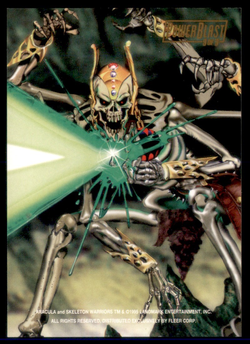 1995 Fleer Ultra Skeleton Warriors PowerBlast Aracula #9 on Kronozio