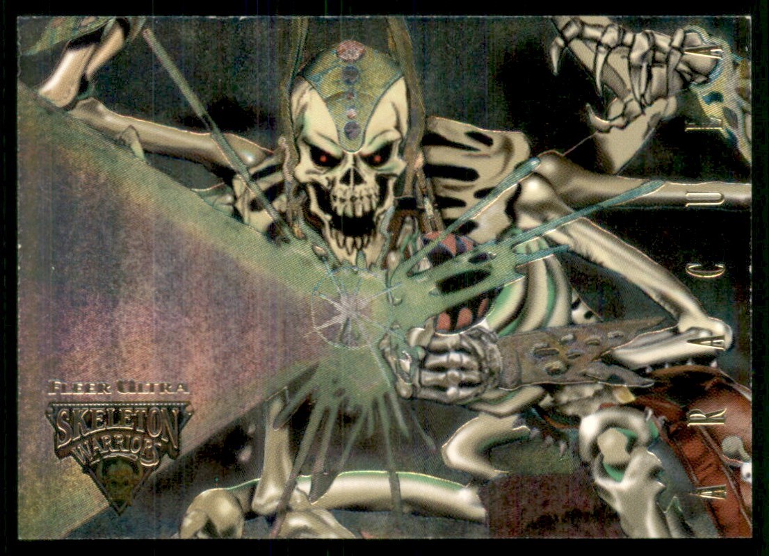 1995 Fleer Ultra Skeleton Warriors PowerBlast Aracula #9 on Kronozio