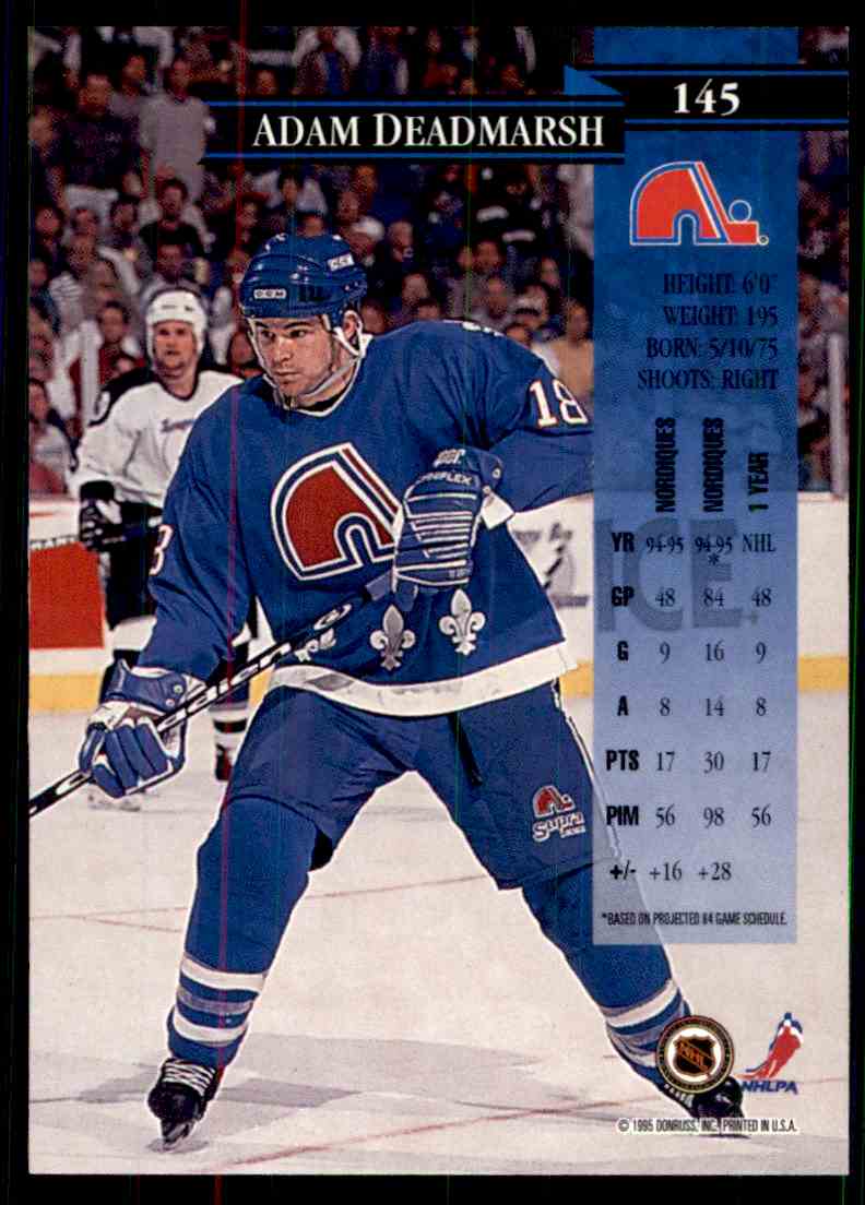 1995-96 DONRUSS ADAM DEADMARSH #145 | eBay