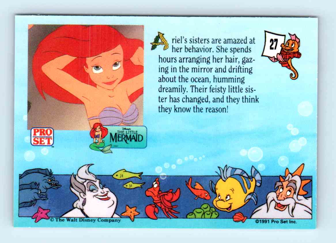 1991 Pro Set The Little Mermaid Ariel's Sisters Are Amazed At Her ...