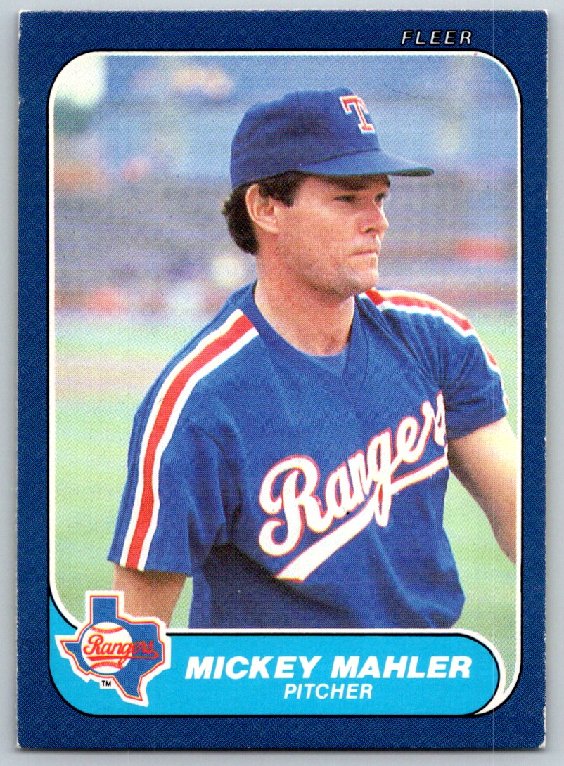 1986 Fleer Update Mickey Mahler #U-70 on Kronozio