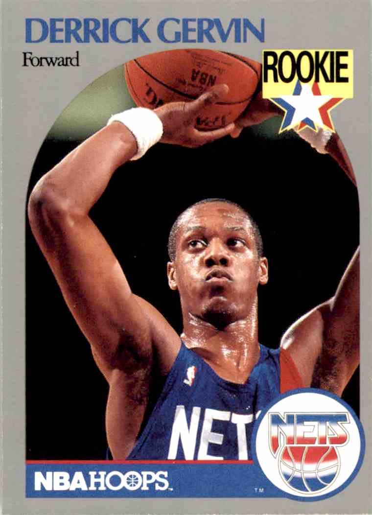 1990-91 NBA Hoops Derrick Gervin #196 on Kronozio