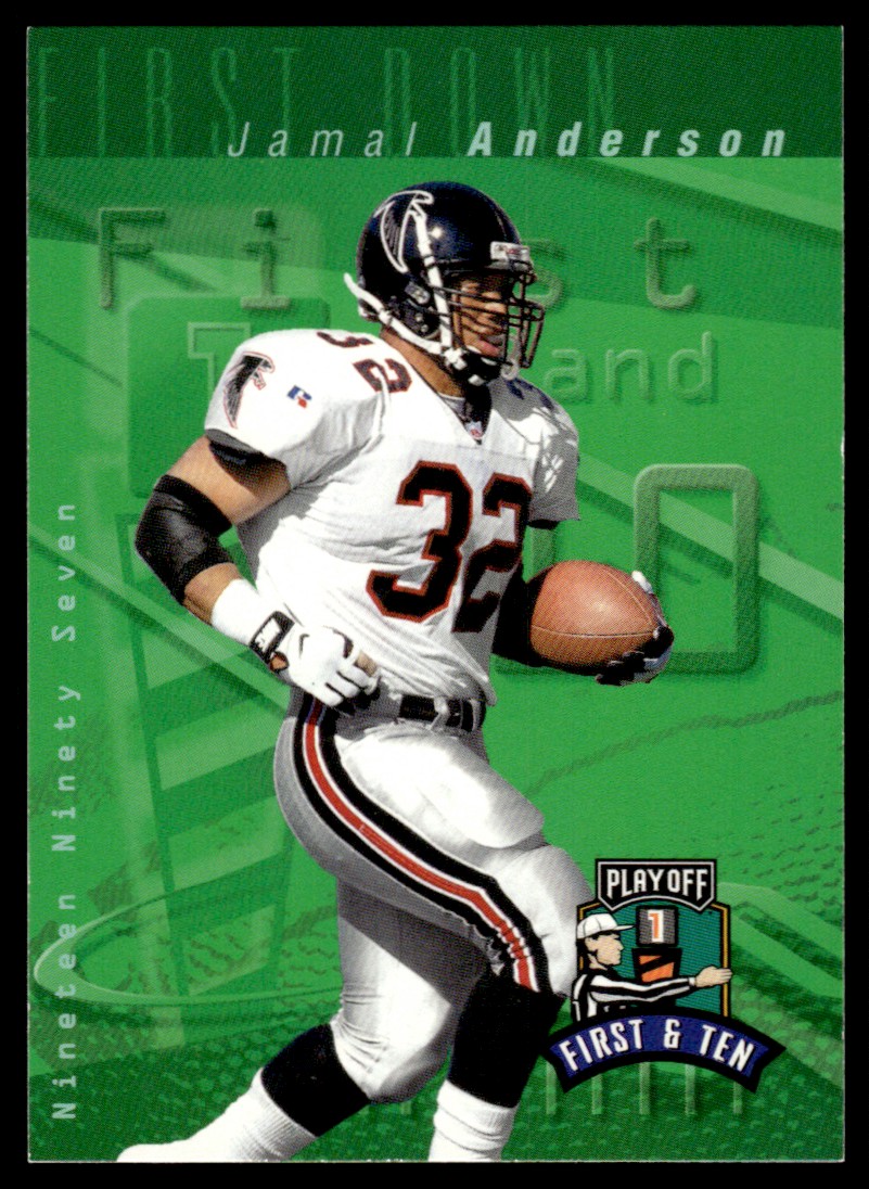 1997 Playoff First and Ten Jamal Anderson #109 on Kronozio
