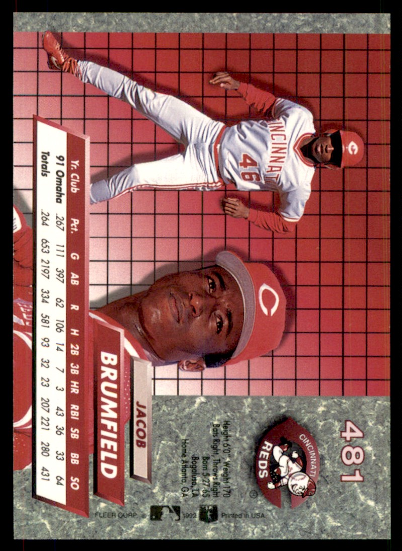 1992 Ultra Jacob Brumfield #481 on Kronozio
