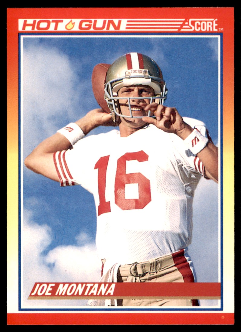 1990 Score Hot Gun Joe Montana #311 on Kronozio