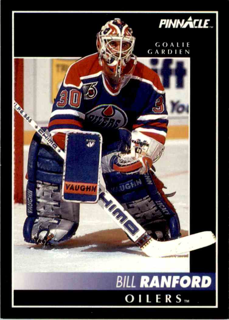 1992-93 Pinnacle French Bill Ranford #4 on Kronozio