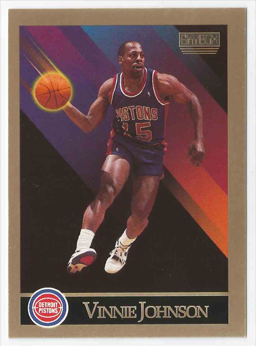 1990-91 Skybox Vinnie Johnson - Detroit Pistons -Mint #89 on Kronozio