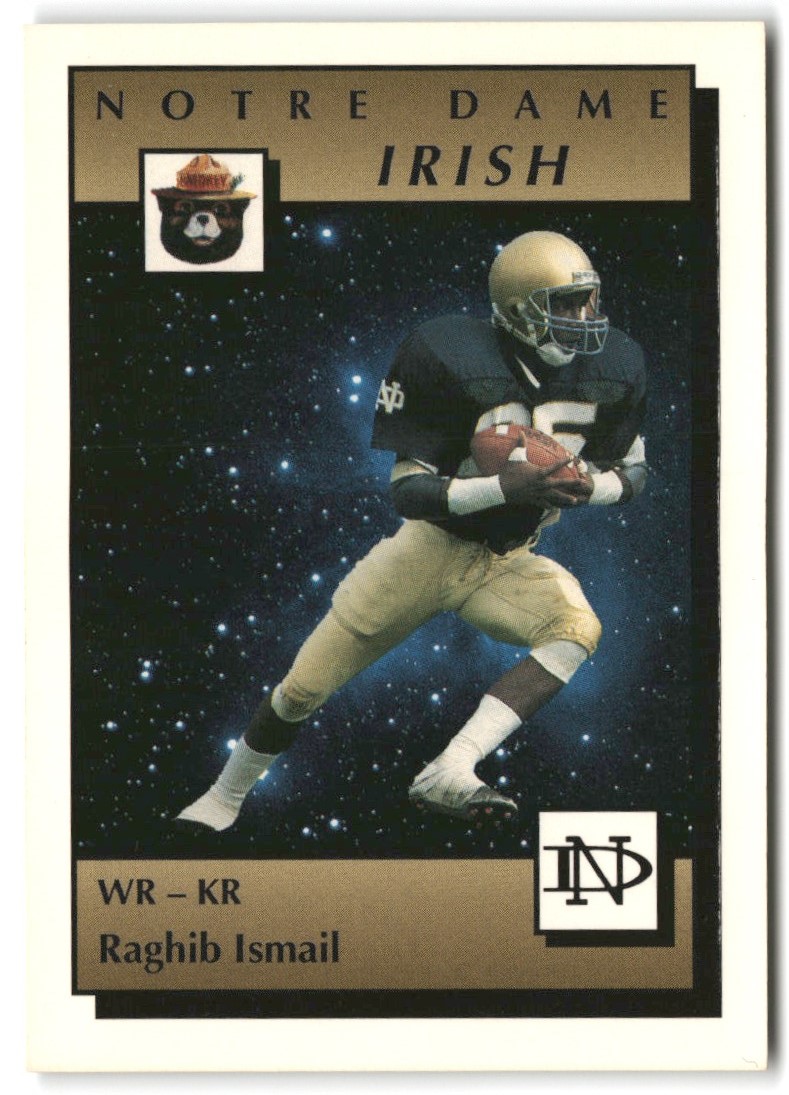 1991 Smokey the Bear Fire Prevention Raghib "Rocket" Ismail #1 on Kronozio