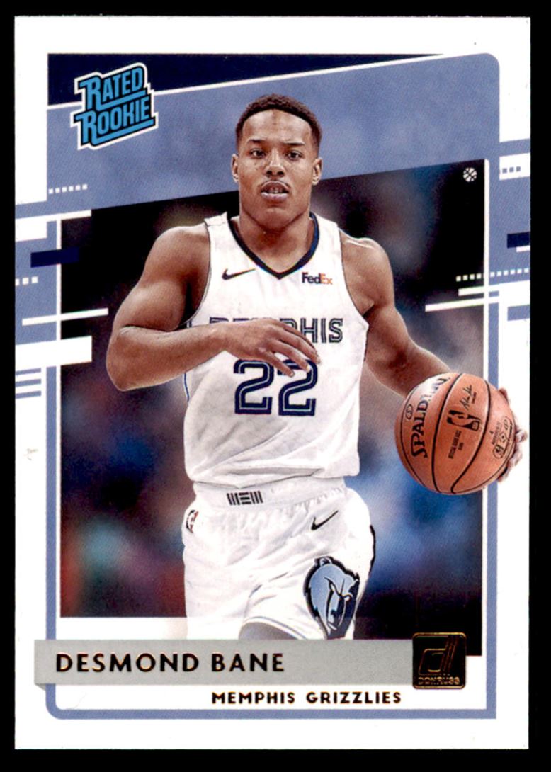 2020-21 Donruss Rated Rookies Signatures Desmond Bane #240 on Kronozio