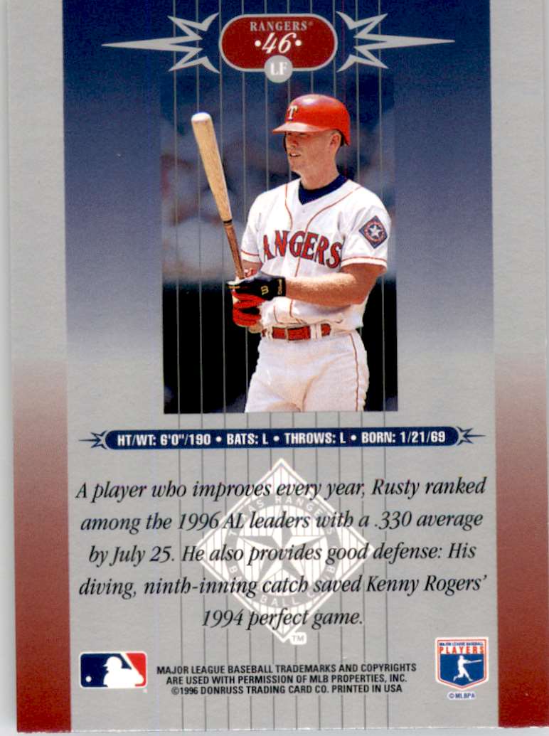 1996 Leaf Limited Rusty Greer #46 on Kronozio