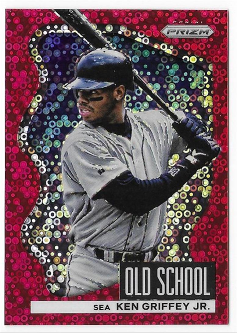 2022 Panini Prizm Old School Red Donut Circles Ken Griffey Jr. #OS-2 on ...
