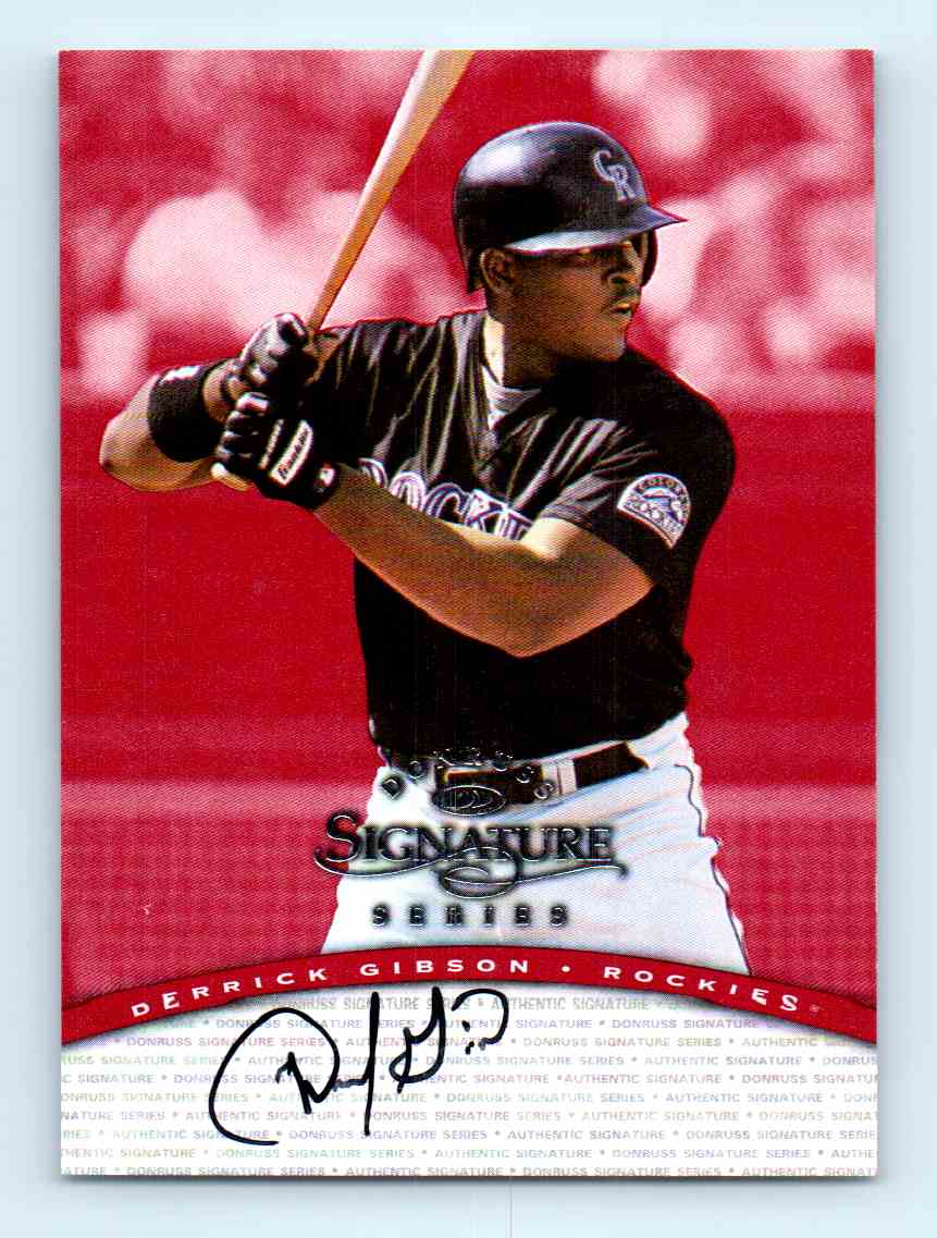 1997 Donruss Signature Series Derrick Gibson #DEGI on Kronozio