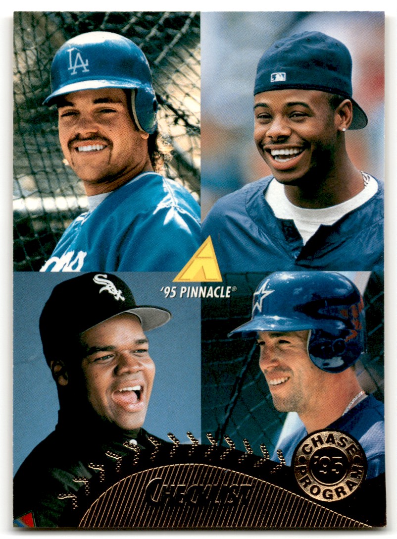 1996 Pinnacle Chase Program Checklist Ken Griffey Jr. #450 on Kronozio