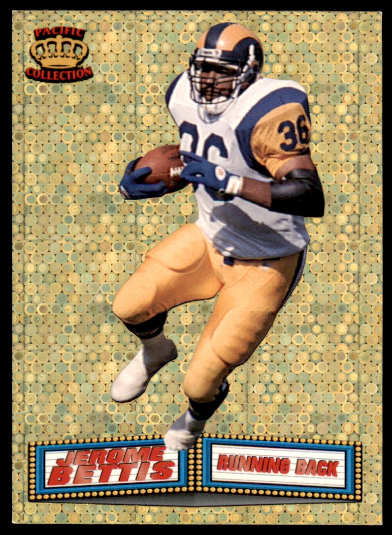 1994 Pacific Crown Collection Marquee Prisms Gold Jerome Bettis #3 on ...