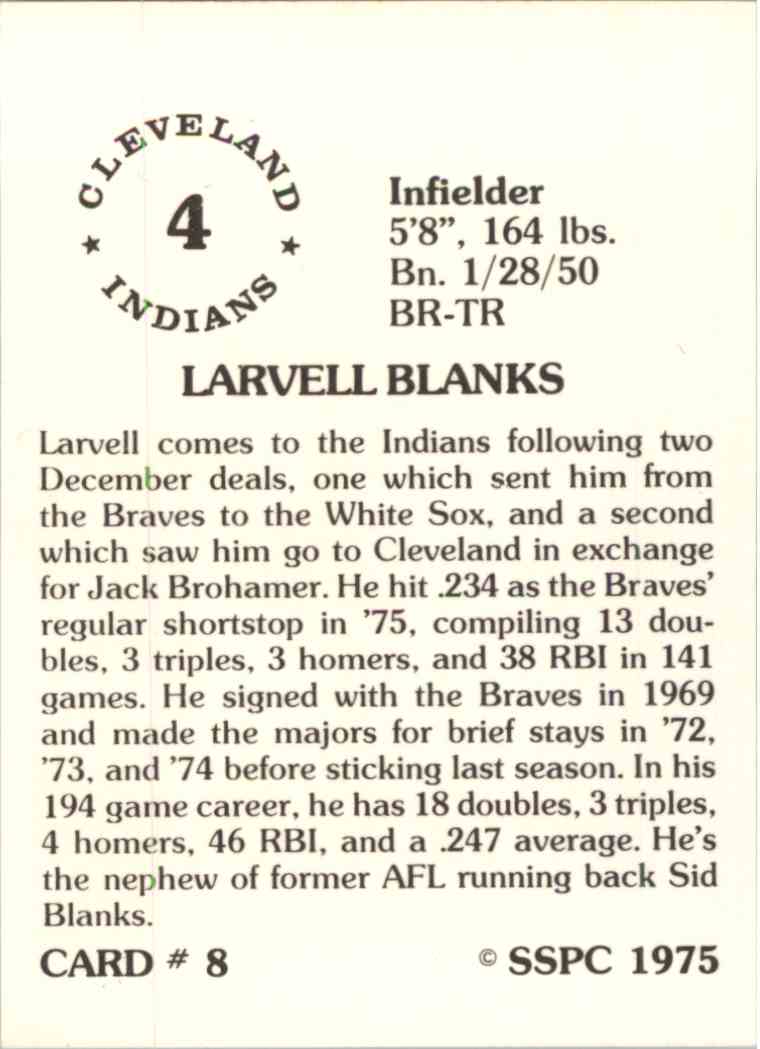 1975 SSPC - Larvell Blanks - #8 on Kronozio