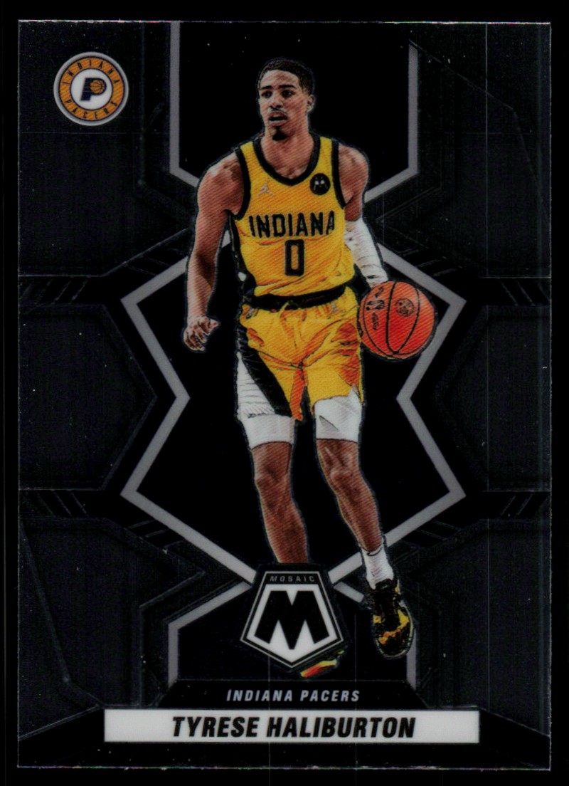 2021-22 Panini Mosaic Tyrese Haliburton #158 on Kronozio