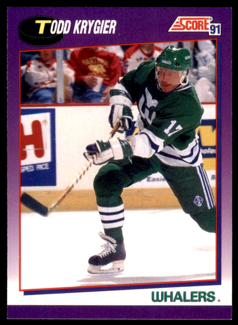 1991-92 Score Todd Krygier #97 on Kronozio