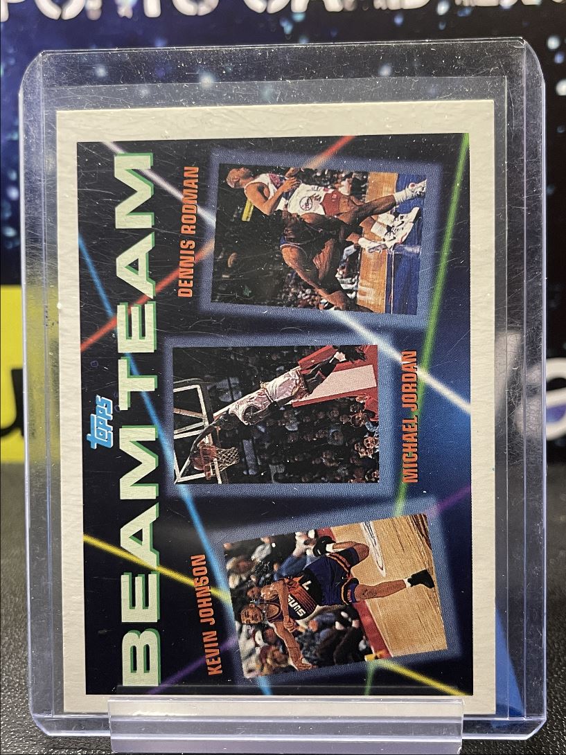 1993-94 Topps Beam Team Dennis Rodman Michael Jordan Kevin Johnson #3 on Kronozio