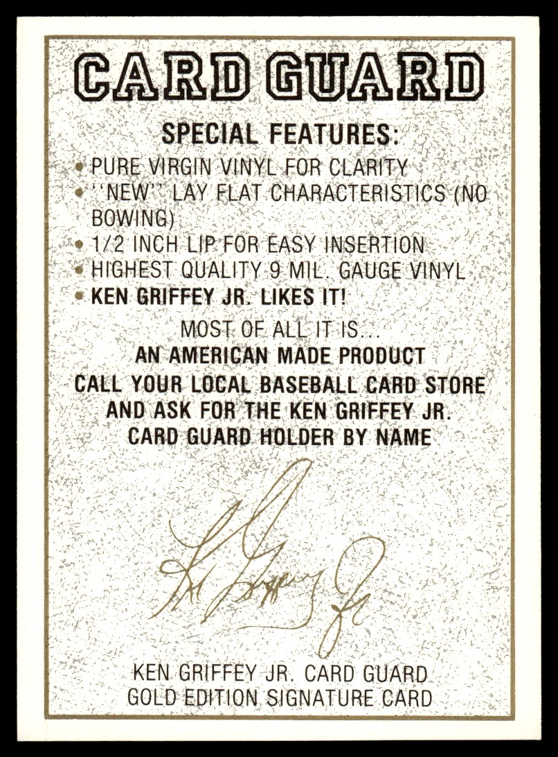 Ken Griffey Jr Card Guard