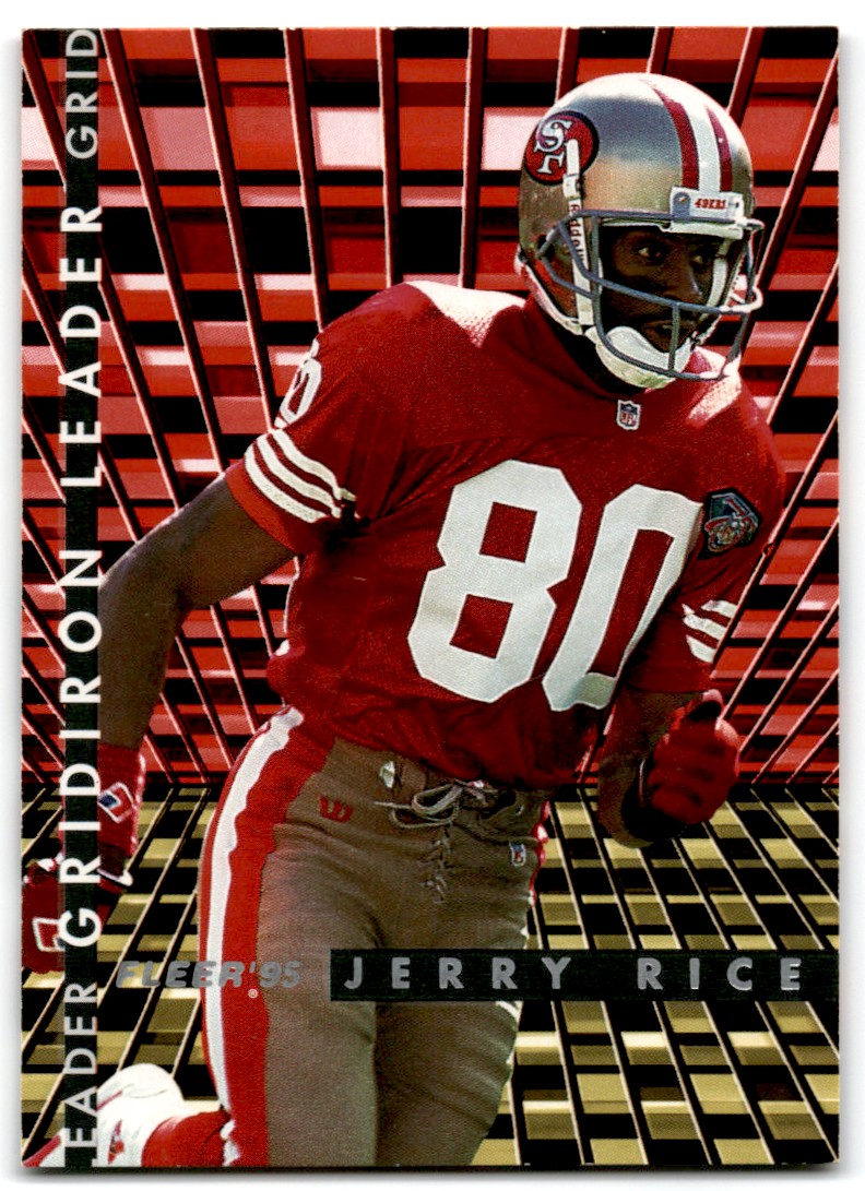 1995 Fleer Gridiron Leaders Jerry Rice #4 on Kronozio