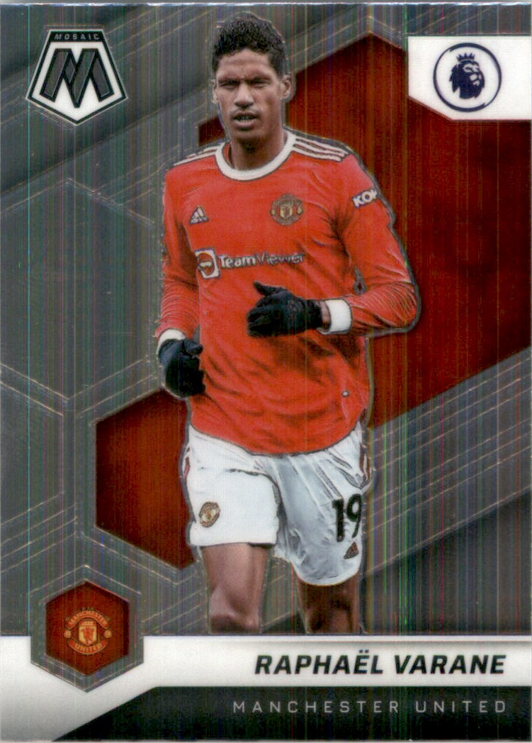 2021 Panini Mosaic English Premier League Raphael Varane #150 on Kronozio