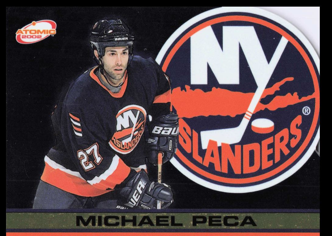 2001-02 Pacific Atomic Gold Michael Peca #61 on Kronozio