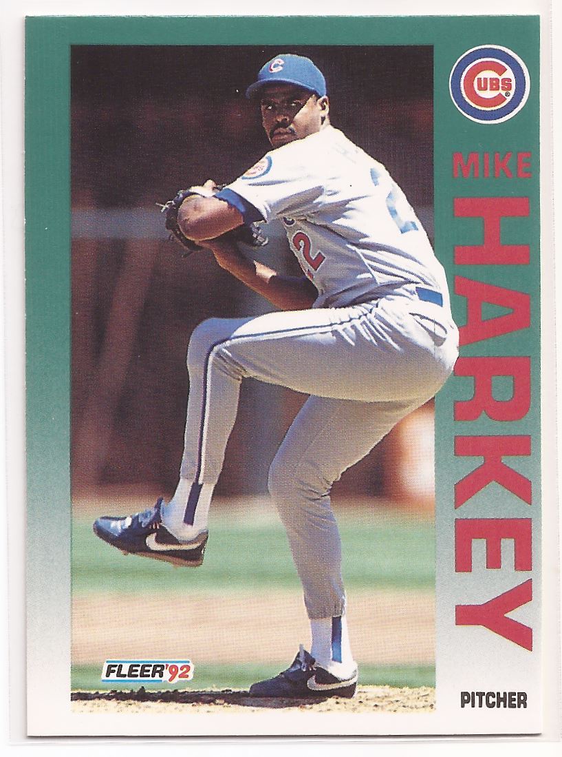 1992 Fleer Mike Harkey #382 on Kronozio