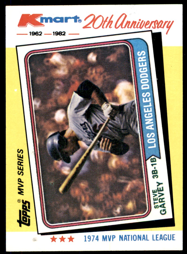 1982 Topps Kmart 20th Anniversary Steve Garvey #26 on Kronozio