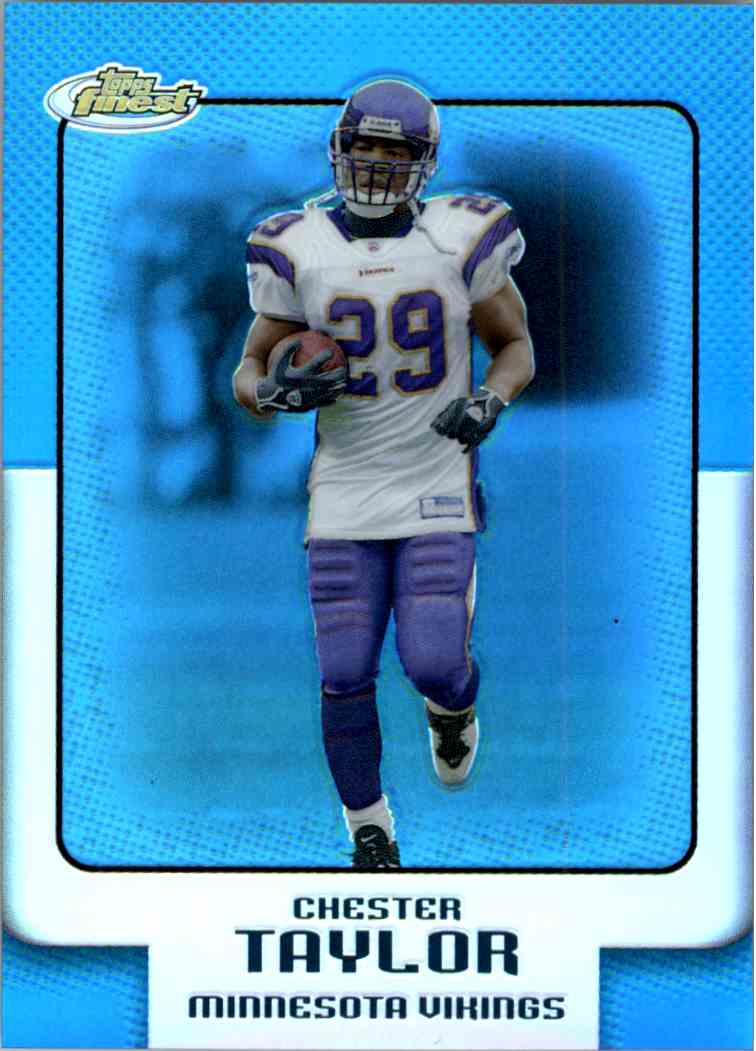 2006 Topps Finest Chester Taylor Blue #23 on Kronozio