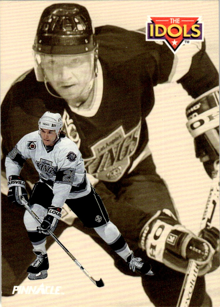 1992-93 Pinnacle Hockey Card Peter Ahola/Jari Kurri #243 on Kronozio