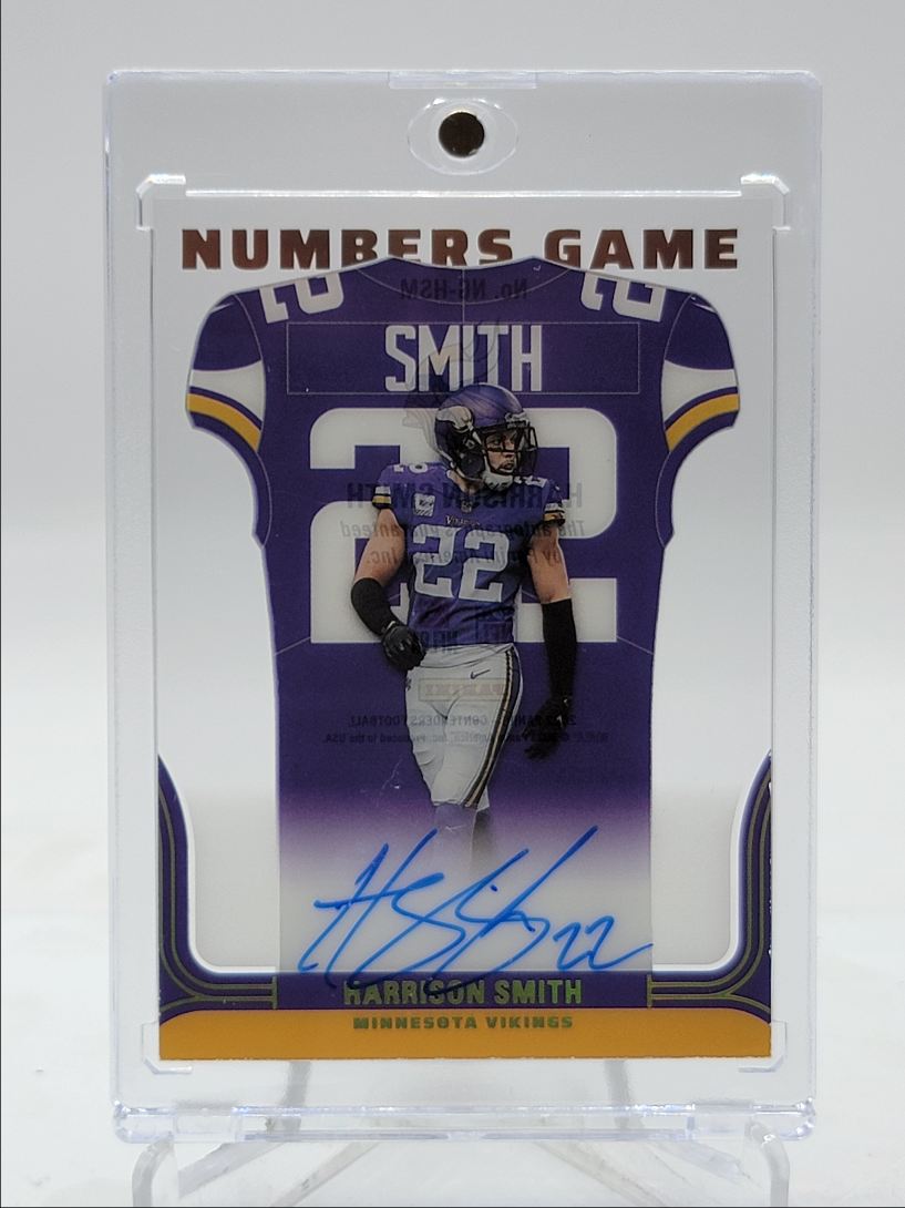 HARRISON SMITH 2022 CONTENDERS NUMBERS GAME AUTOGRAPH VIKINGS AUTO ...