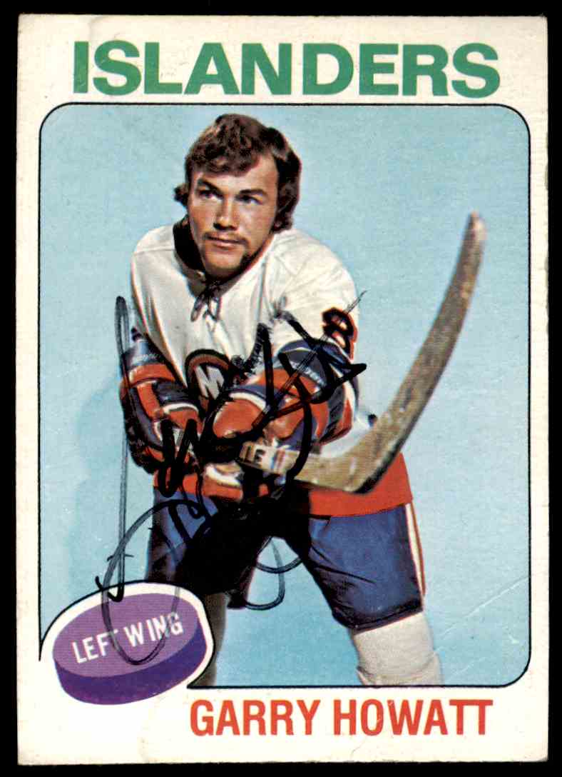1975-76 Topps #54 Garry Howatt Signed Autographed Card | eBay