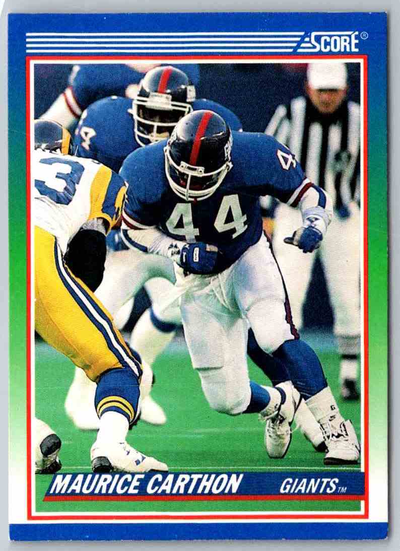 1990 Score Maurice Carthon #388 on Kronozio