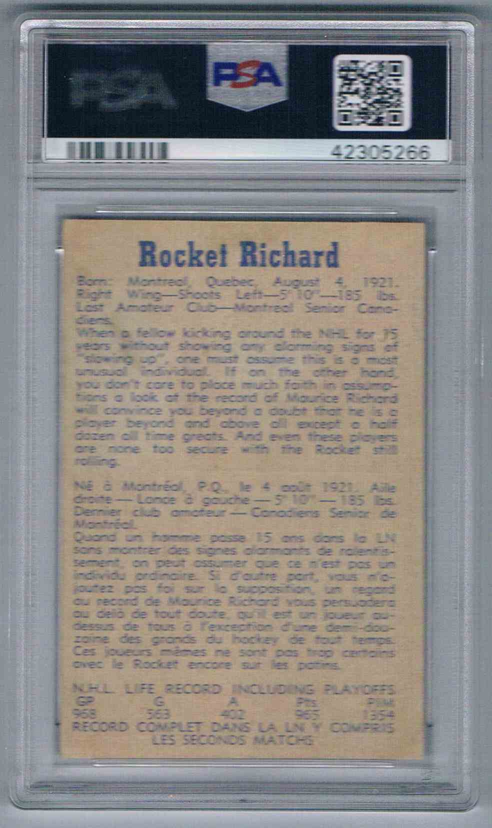 1957-58 Parkhurst Maurice Richard #5 on Kronozio