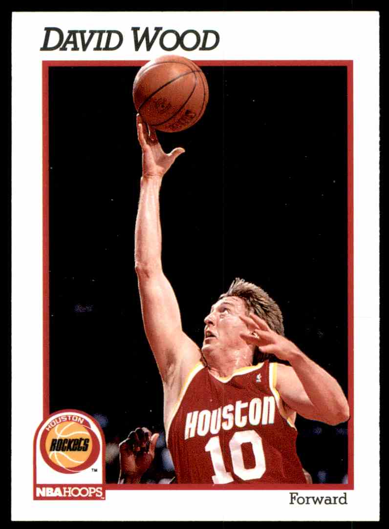 1991-92 Hoops Basketball Card David Wood RC #82 on Kronozio