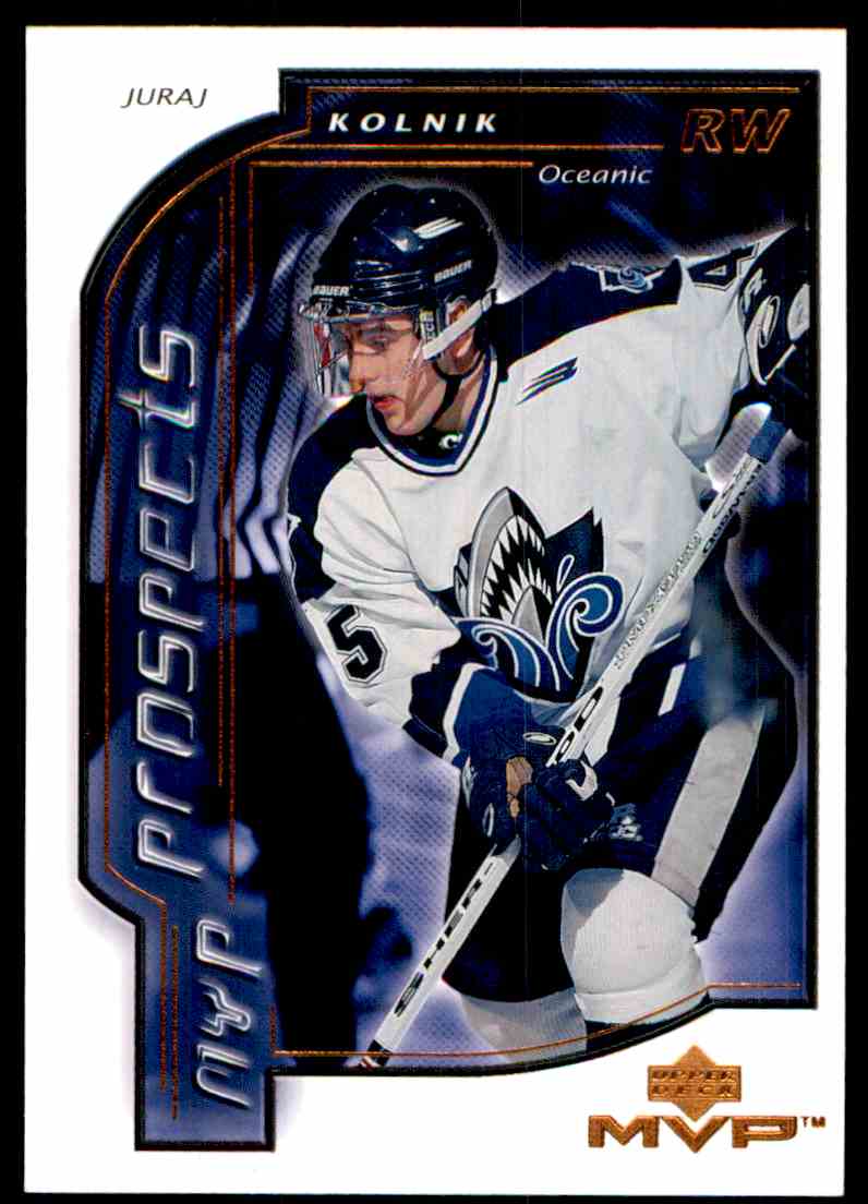 2000-01 UPPER DECK MVP JURAJ KOLNIK ROOKIE #217 | eBay