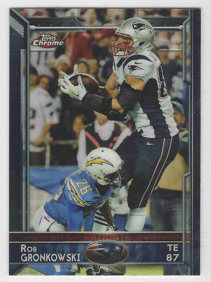 2015 Topps Chrome Mini Rob Gronkowski #10 on Kronozio