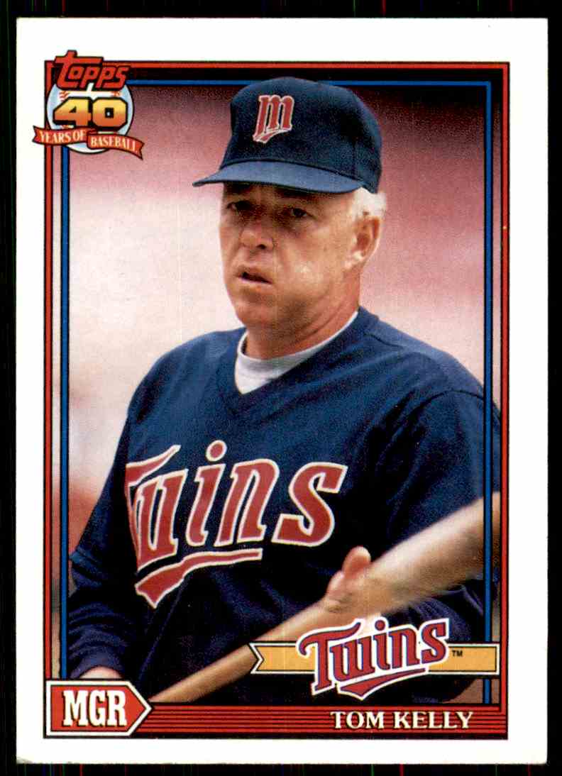 1991 Topps Tom Kelly #201 on Kronozio