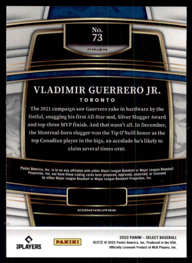 2022 Select Scope Vladimir Guerrero Jr. #73 on Kronozio