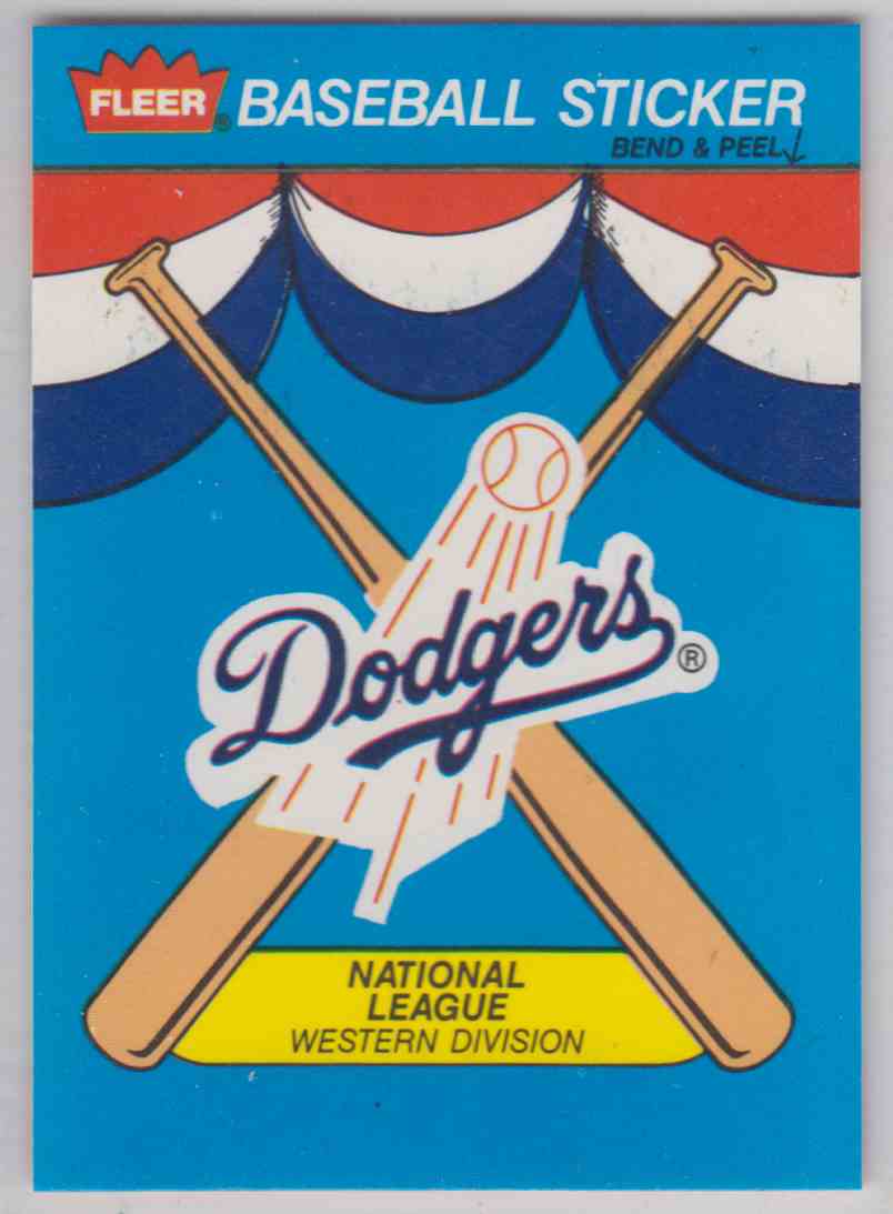 1989 Fleer Team Stickers Los Angeles Dodgers #20 on Kronozio