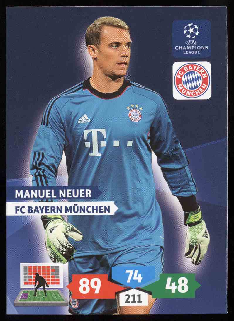 2013 Panini Uefa Champions League Adrenalyn XL Manuel Neuer #82 on Kronozio
