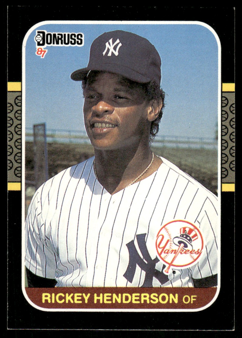 1987 Donruss Baseball Card Rickey Henderson #228 on Kronozio