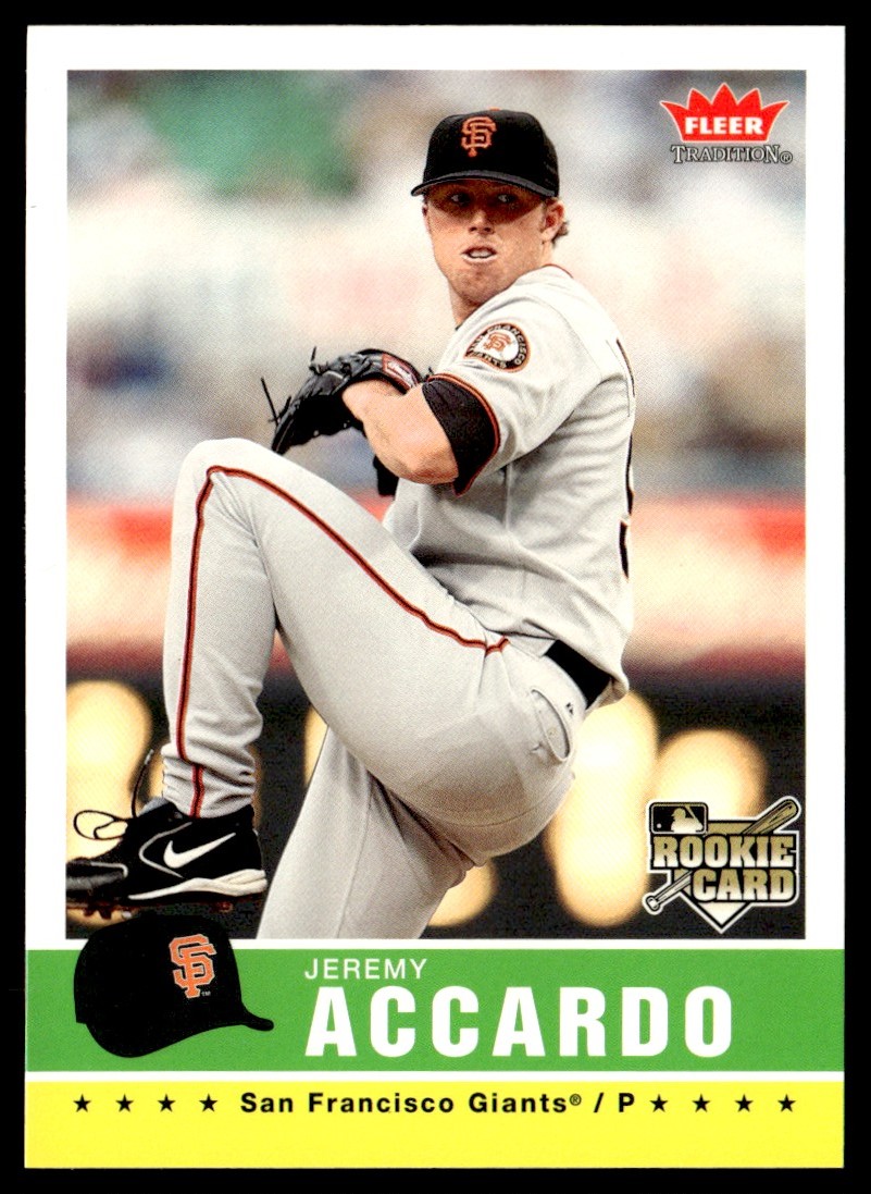 2006 Fleer Tradition Jeremy Accardo #76 on Kronozio