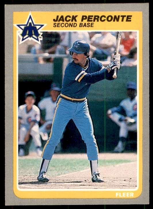 1985 Fleer Jack Perconte #498 on Kronozio